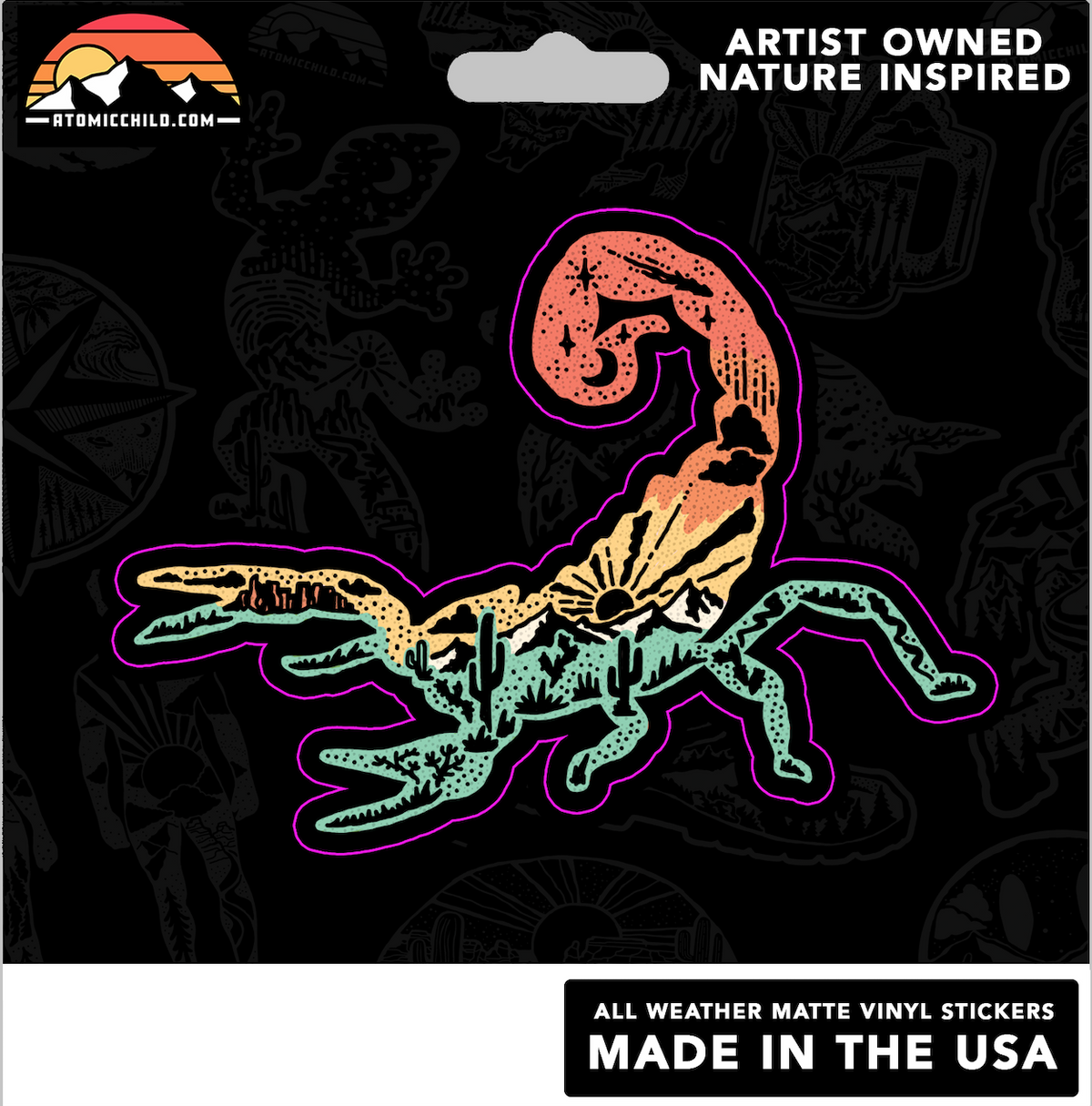 Scorpion Sticker — Atomicchild