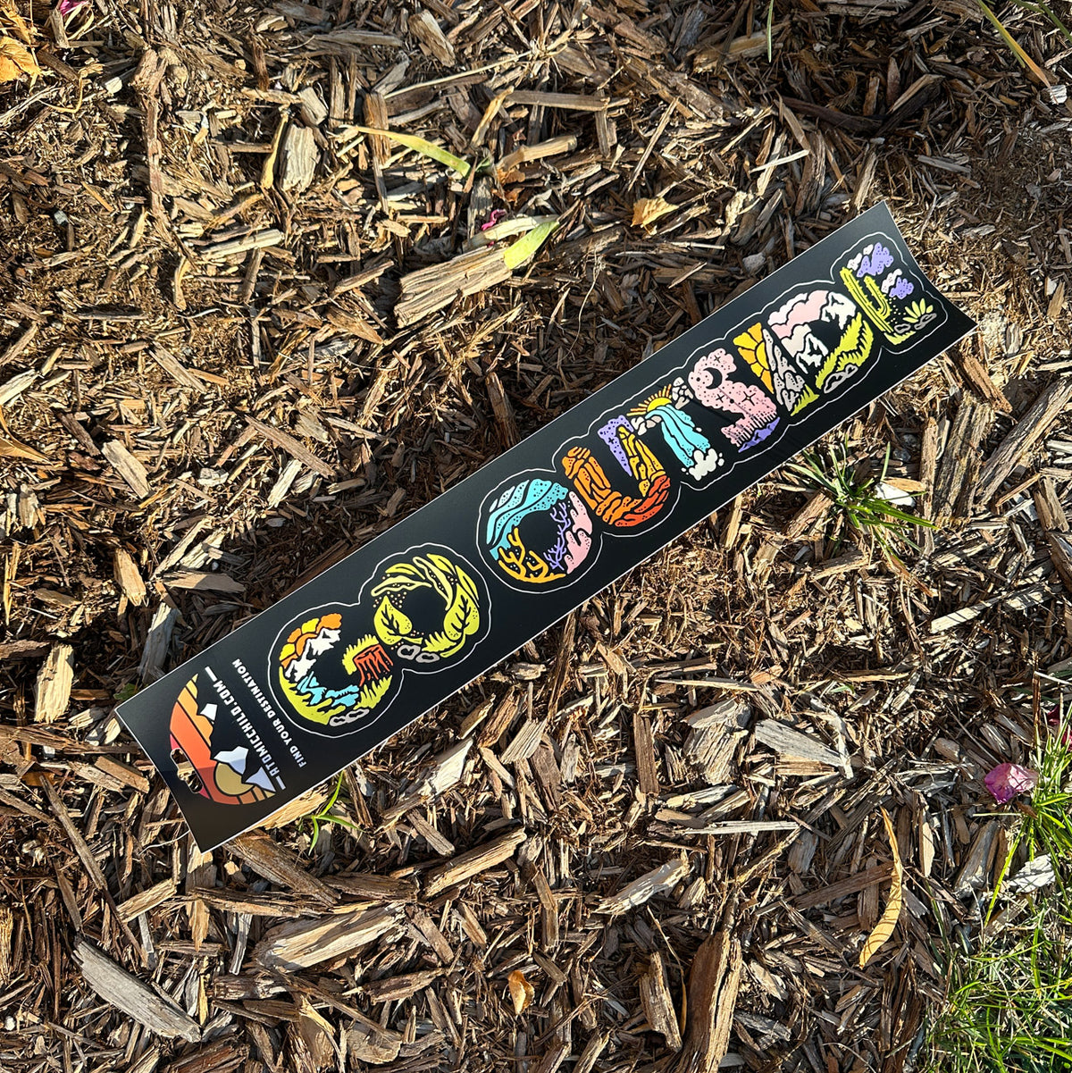 GO OUTSIDE Destination Sticker — Atomicchild