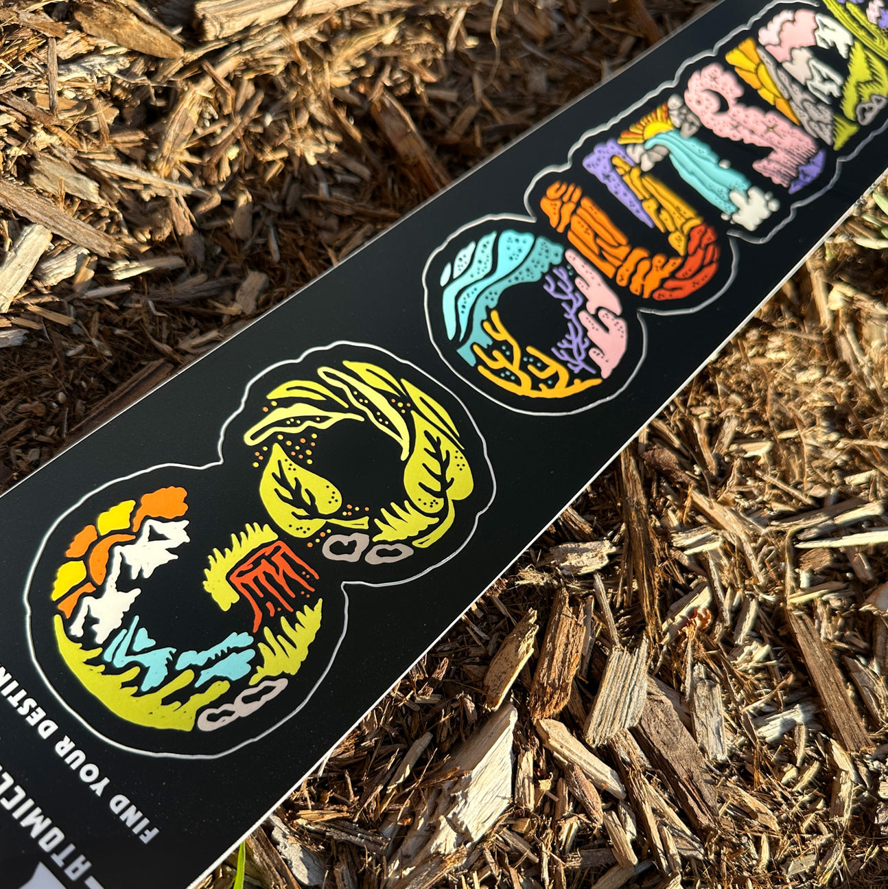 GO OUTSIDE Destination Sticker — Atomicchild