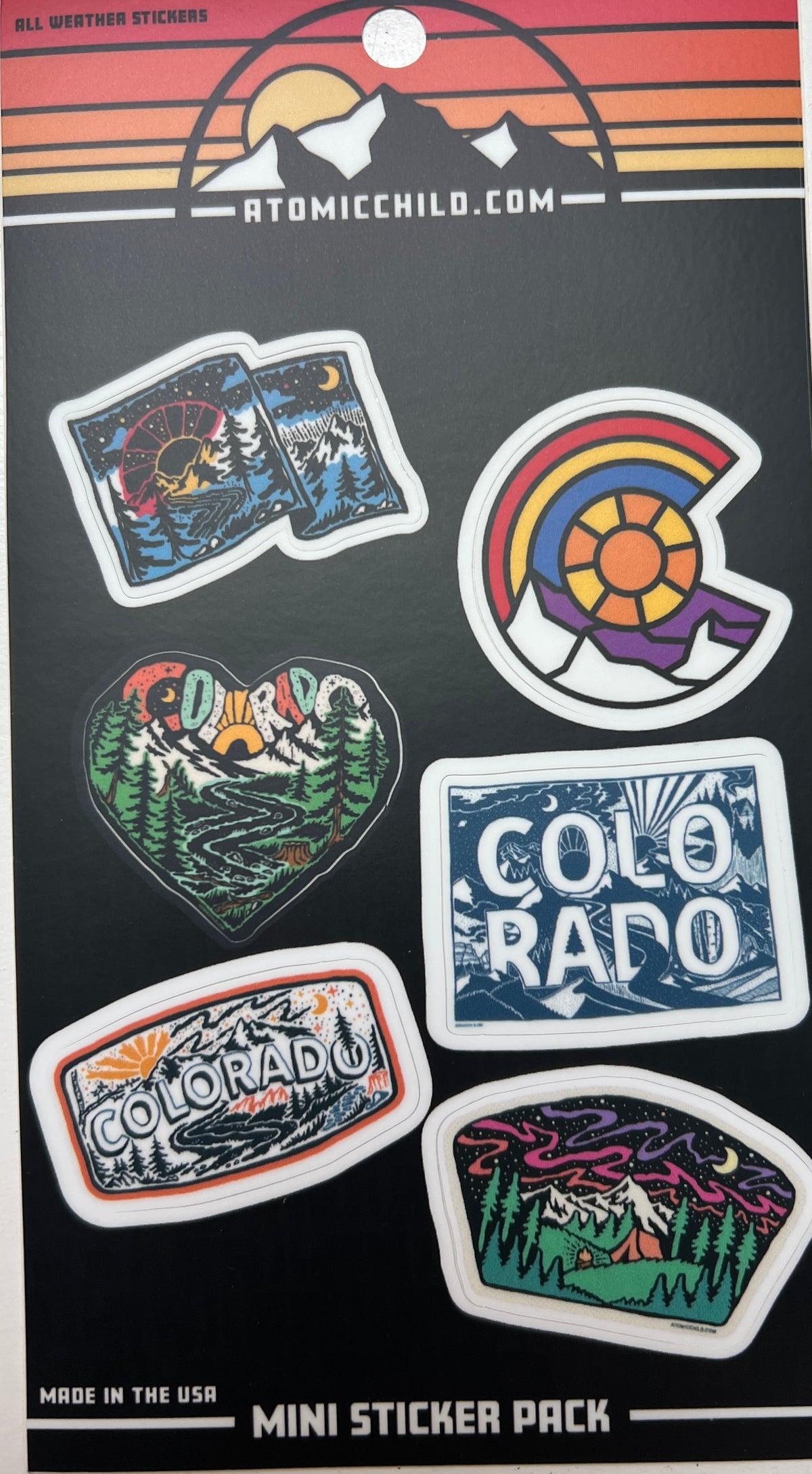 Colorado Mini Sticker Sheet — Atomicchild