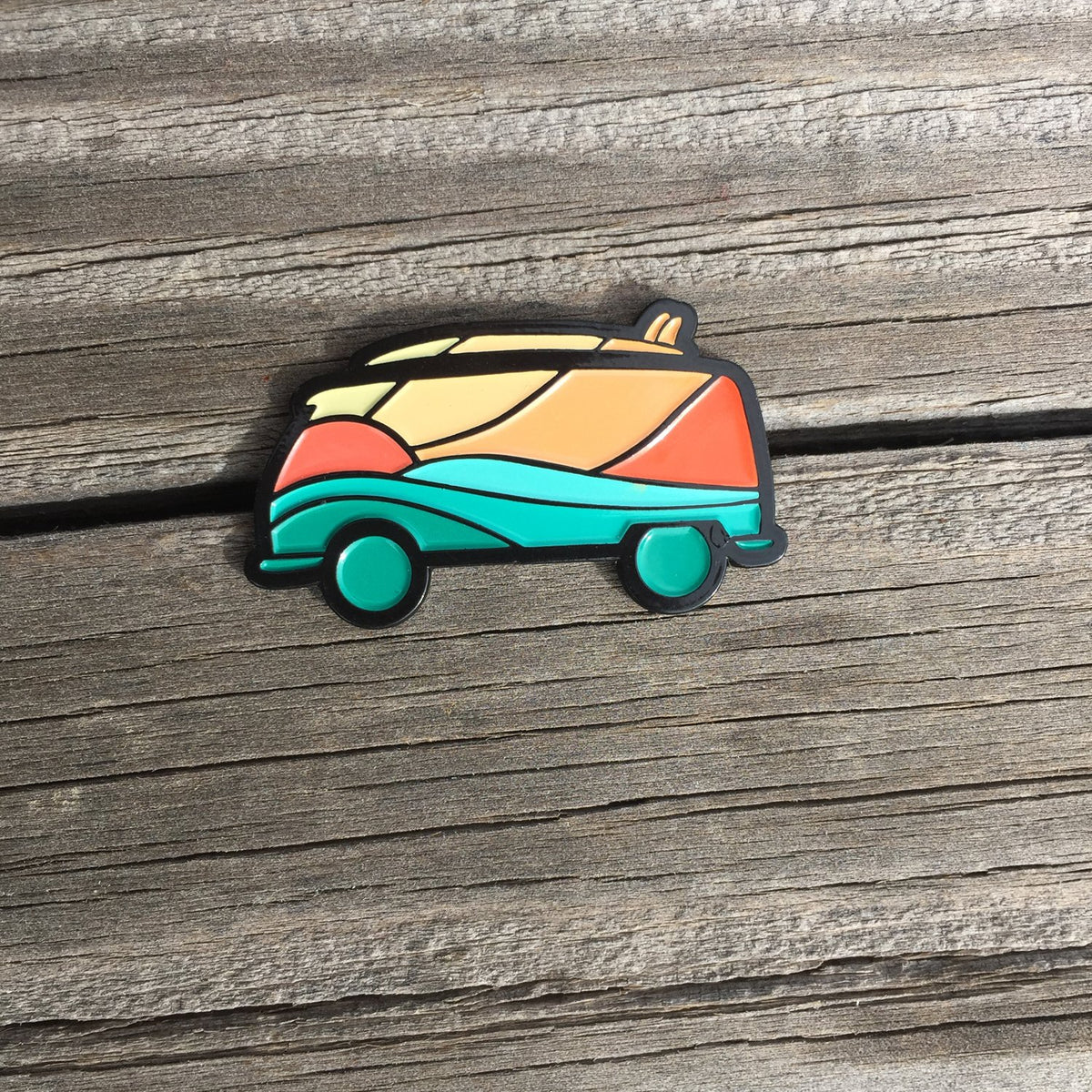 Surf Bus Enamel Pin — Atomicchild