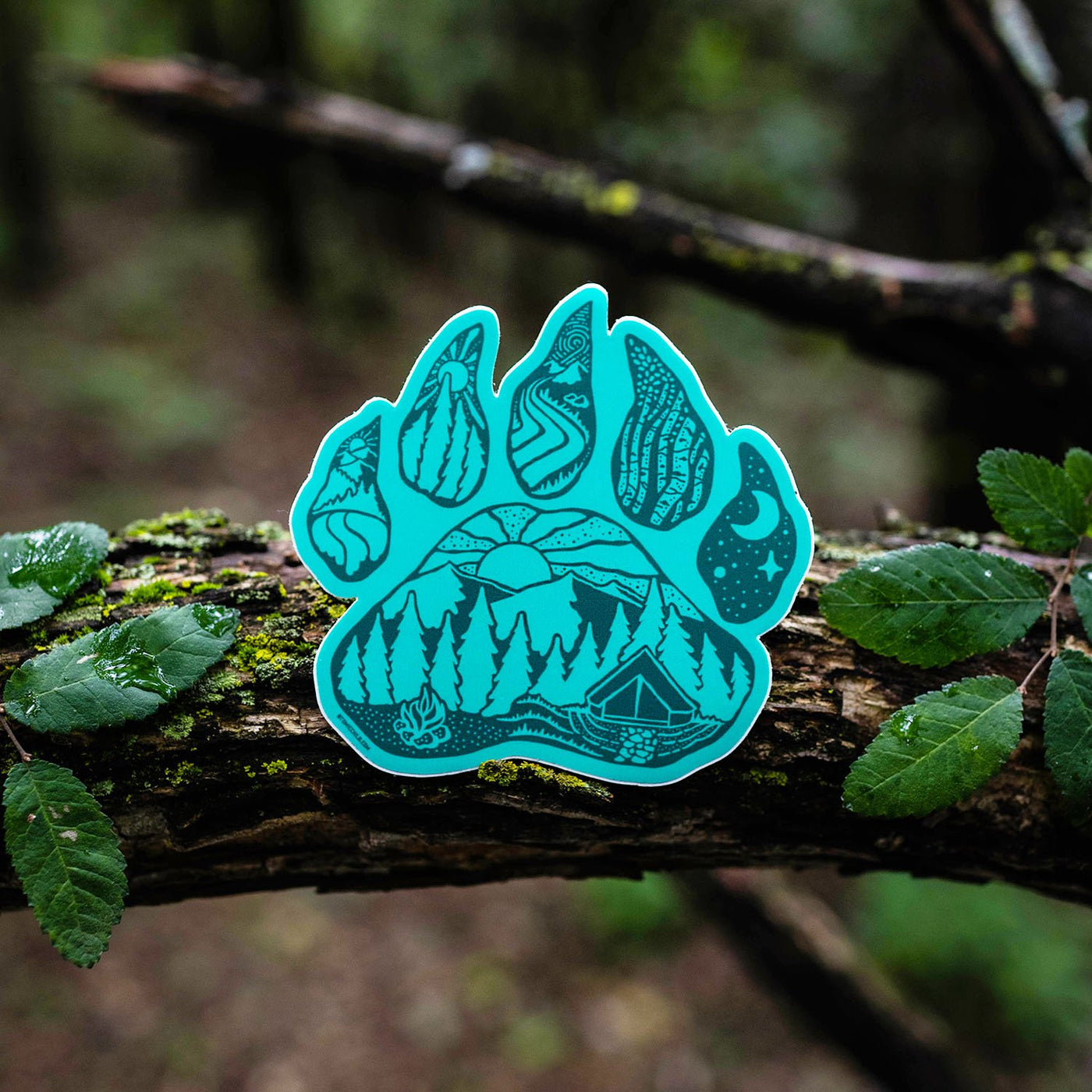 Bear Paw Sticker — Atomicchild
