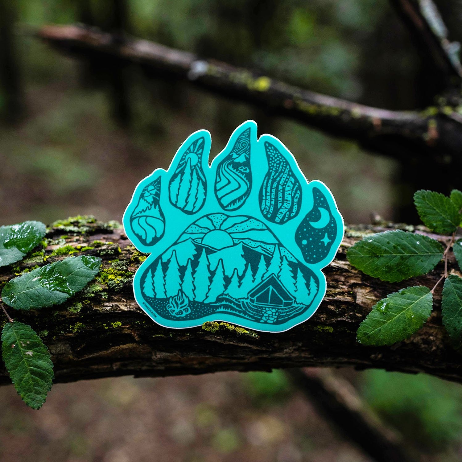 Bear Paw Sticker — Atomicchild