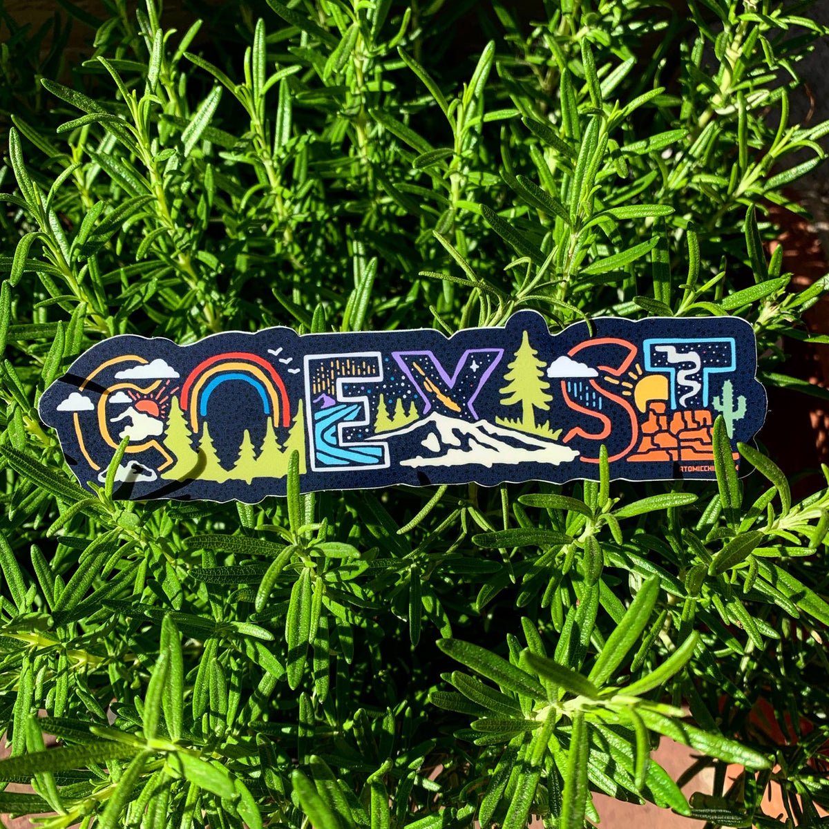 Coexist Sticker — Atomicchild