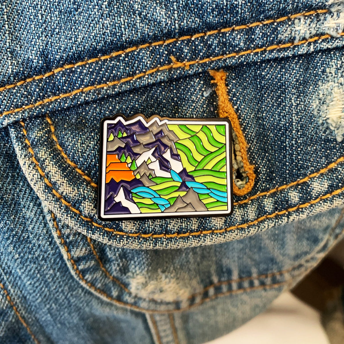 Colorado State Enamel Pin — Atomicchild