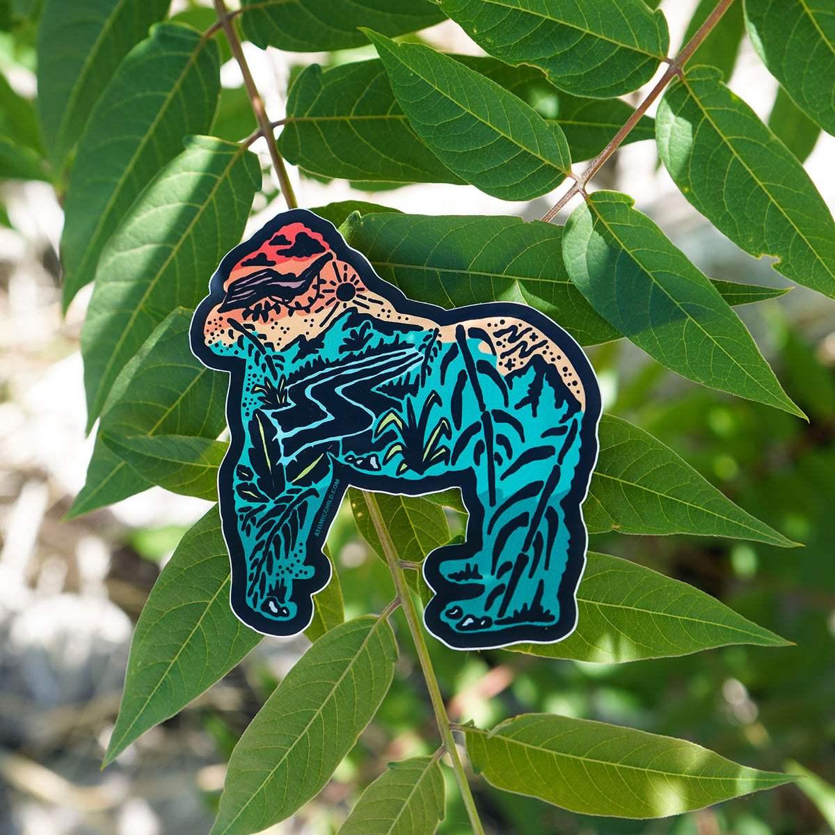 Gorilla Sticker — Atomicchild