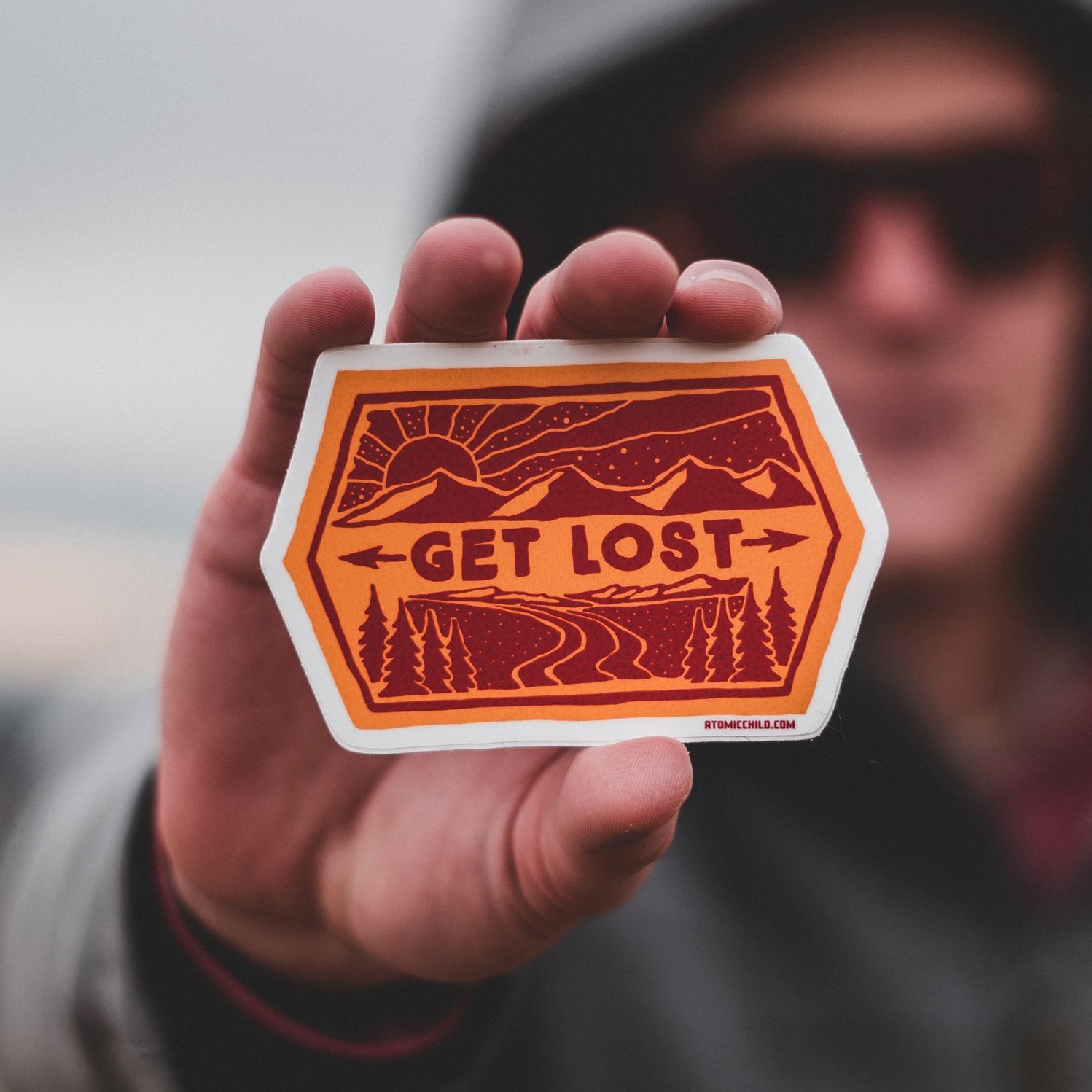 Get Lost Sticker — Atomicchild