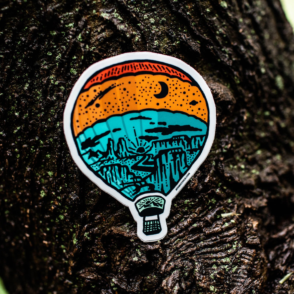 Hot Air Balloon Sticker — Atomicchild
