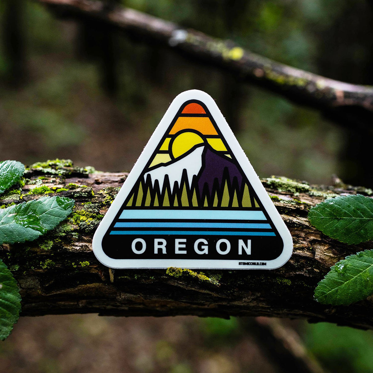 Triangle Oregon Sticker — Atomicchild