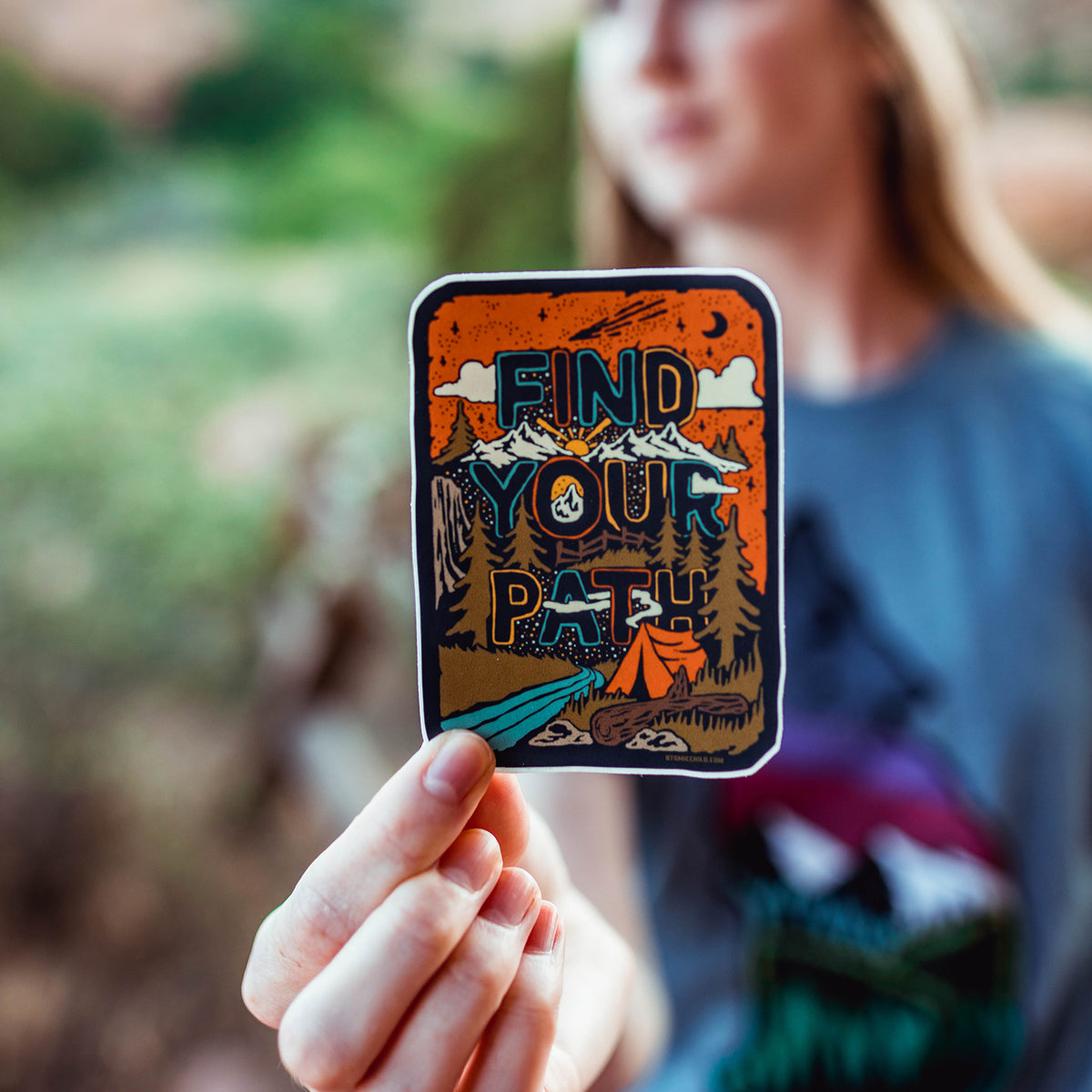 Find Your Path Sticker — Atomicchild