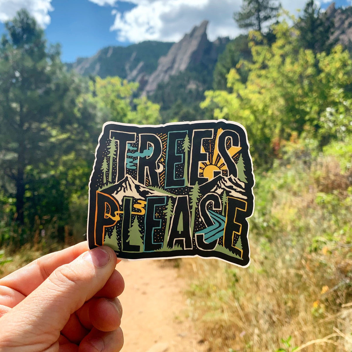 Trees Please Sticker — Atomicchild