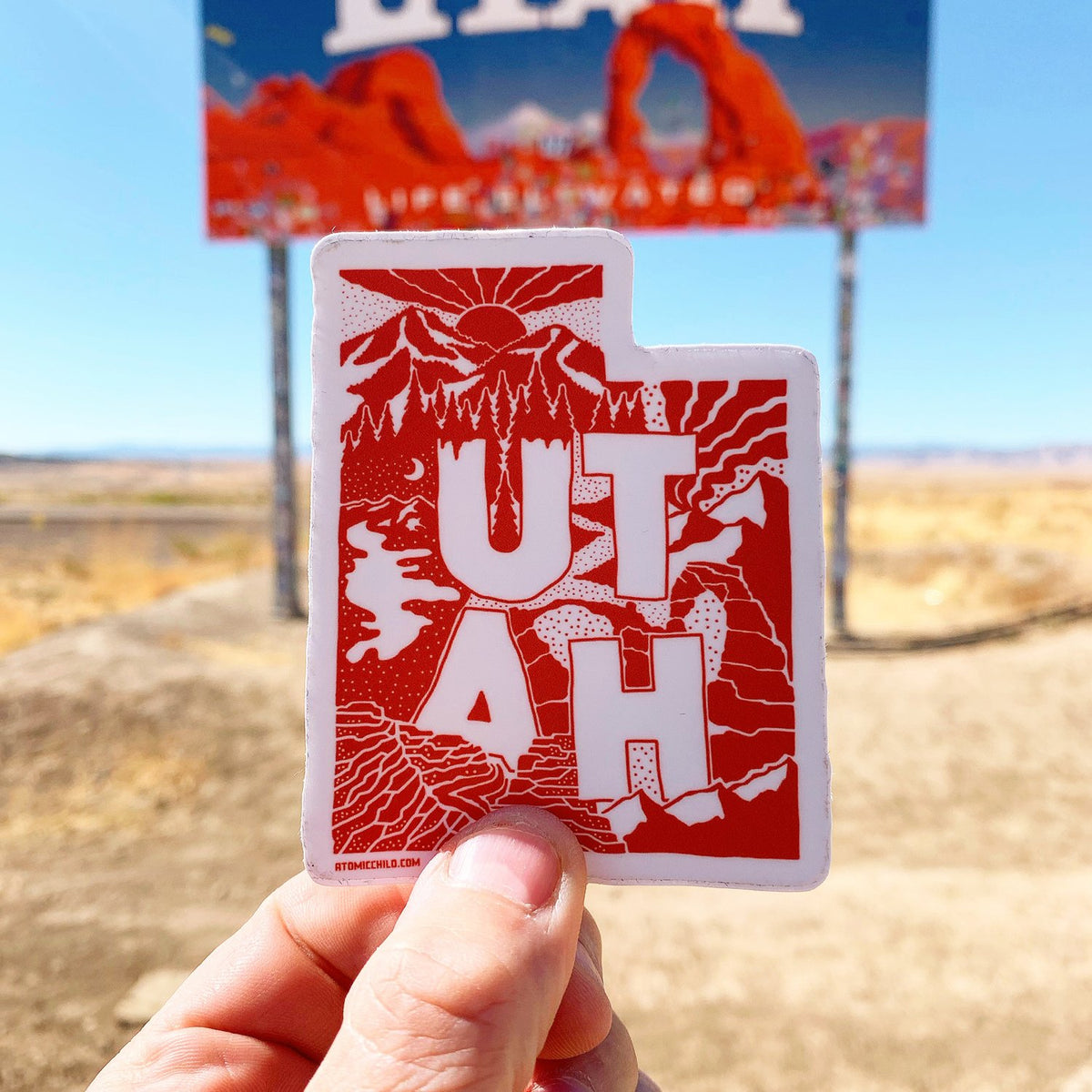 Utah Sticker — Atomicchild